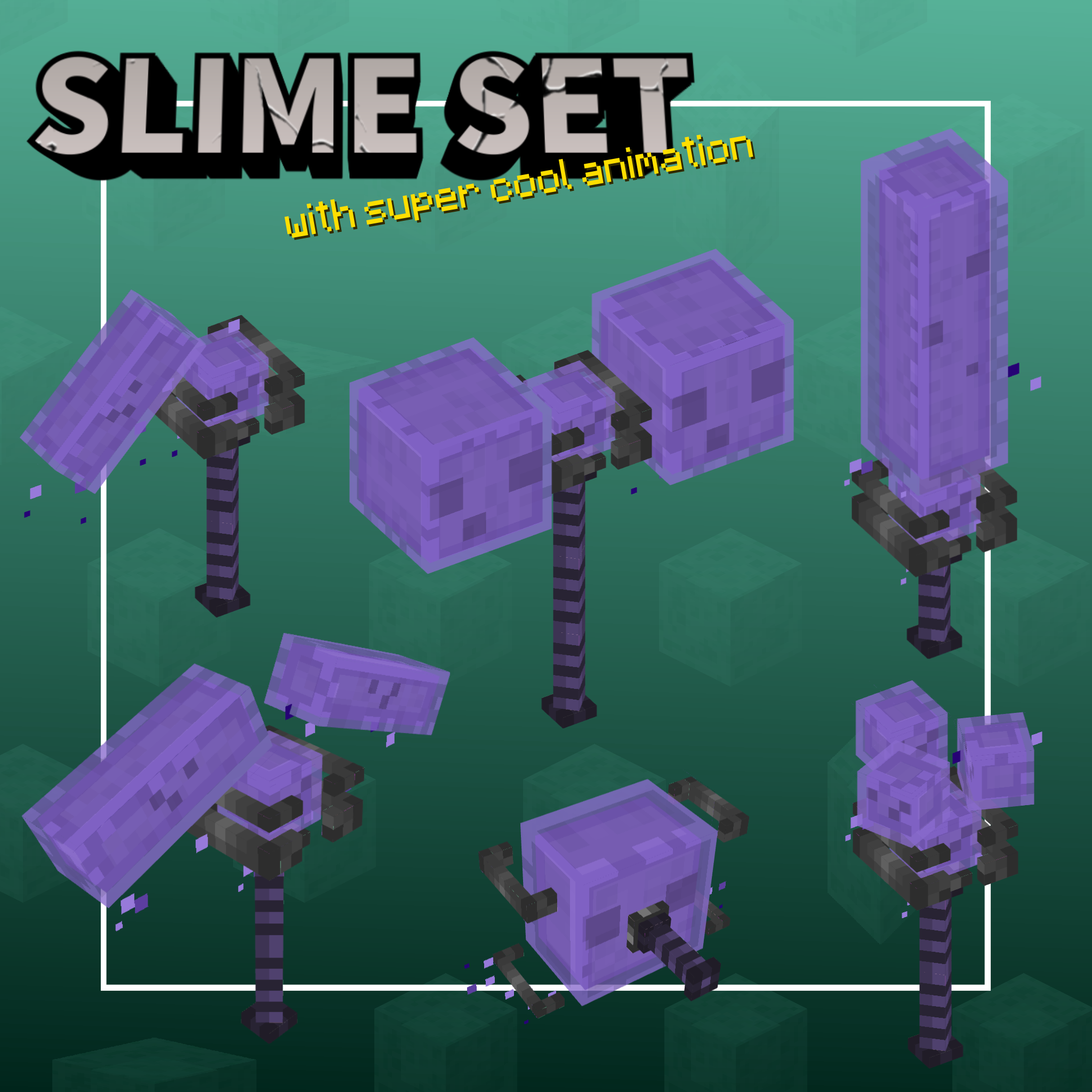 Animated Slime Set 7 Color Pack (Archived) - MCModels