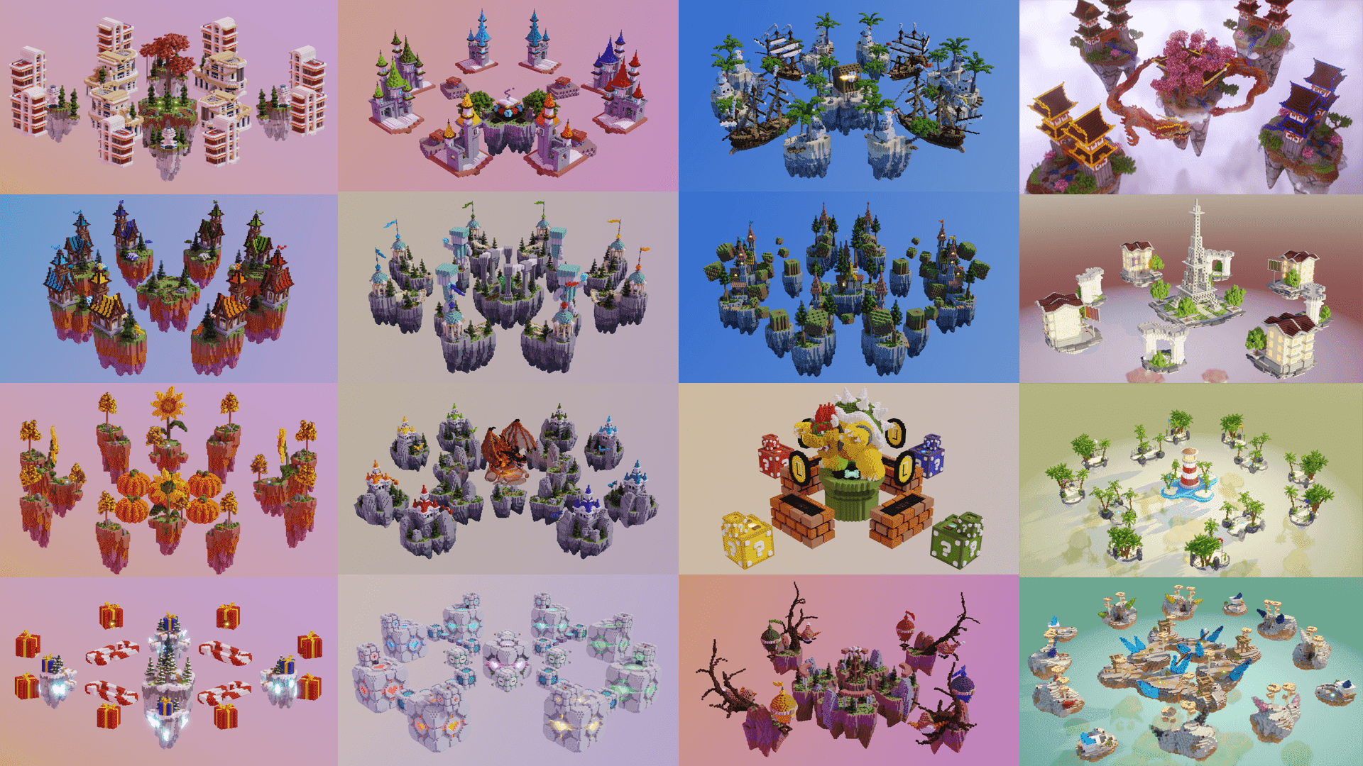61 BEDWARS MAPS (Archived) - MCModels