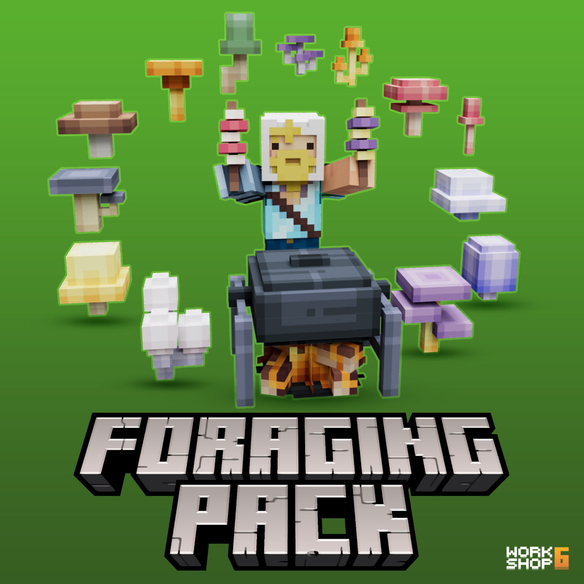 Foraging Pack - Mushrooms & Cooking - MCModels