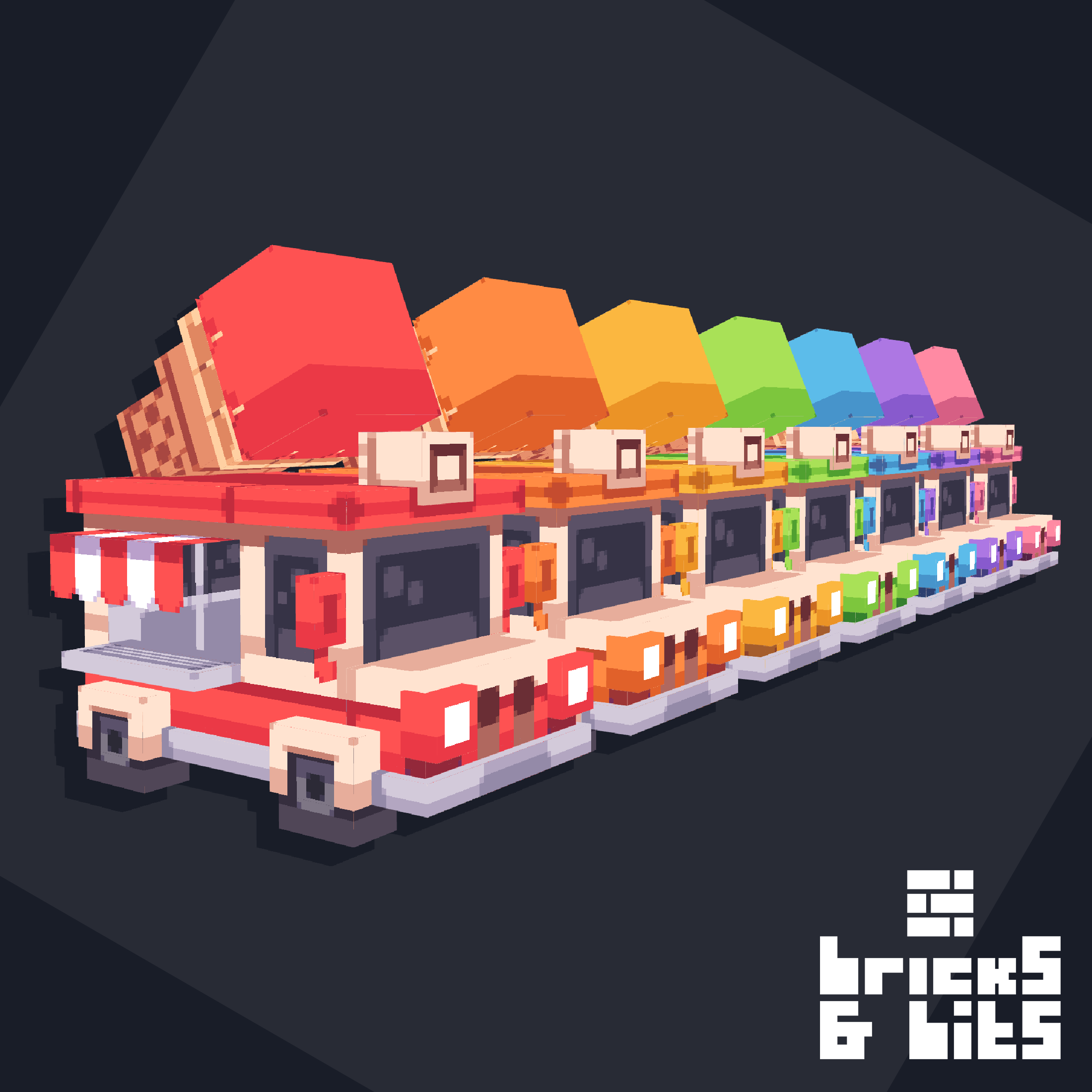 Multi-colored Ice Cream Trucks (Archived) - MCModels