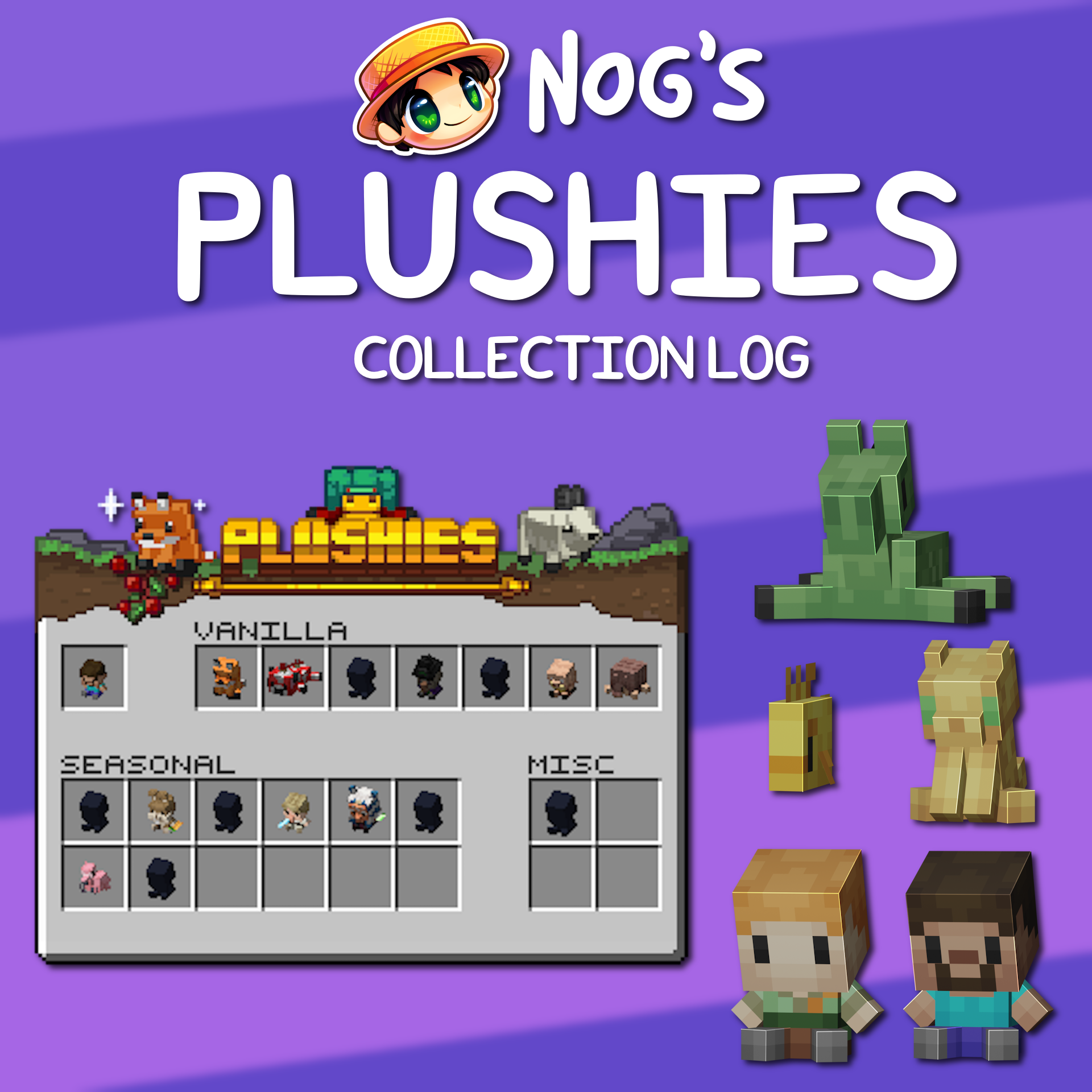 [FREE] Nog's Plushies [Collection Log] - MCModels