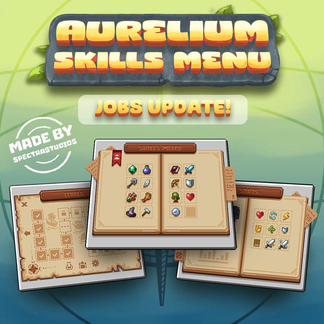 Spectra Studios | Animated AuraSkills Menu GUI | Nexo Update - MCModels