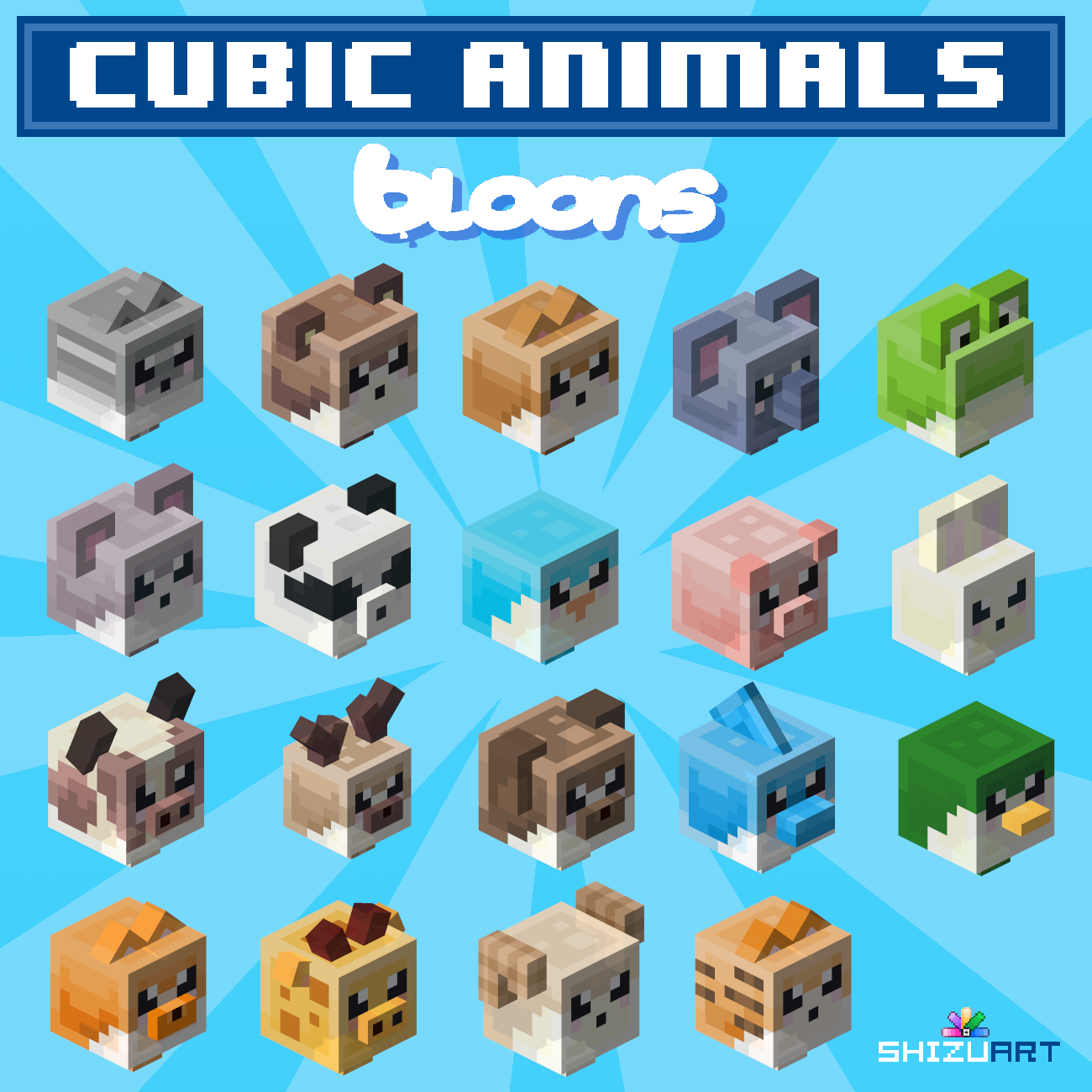 Cubic Animals Bloons (Archived) - MCModels