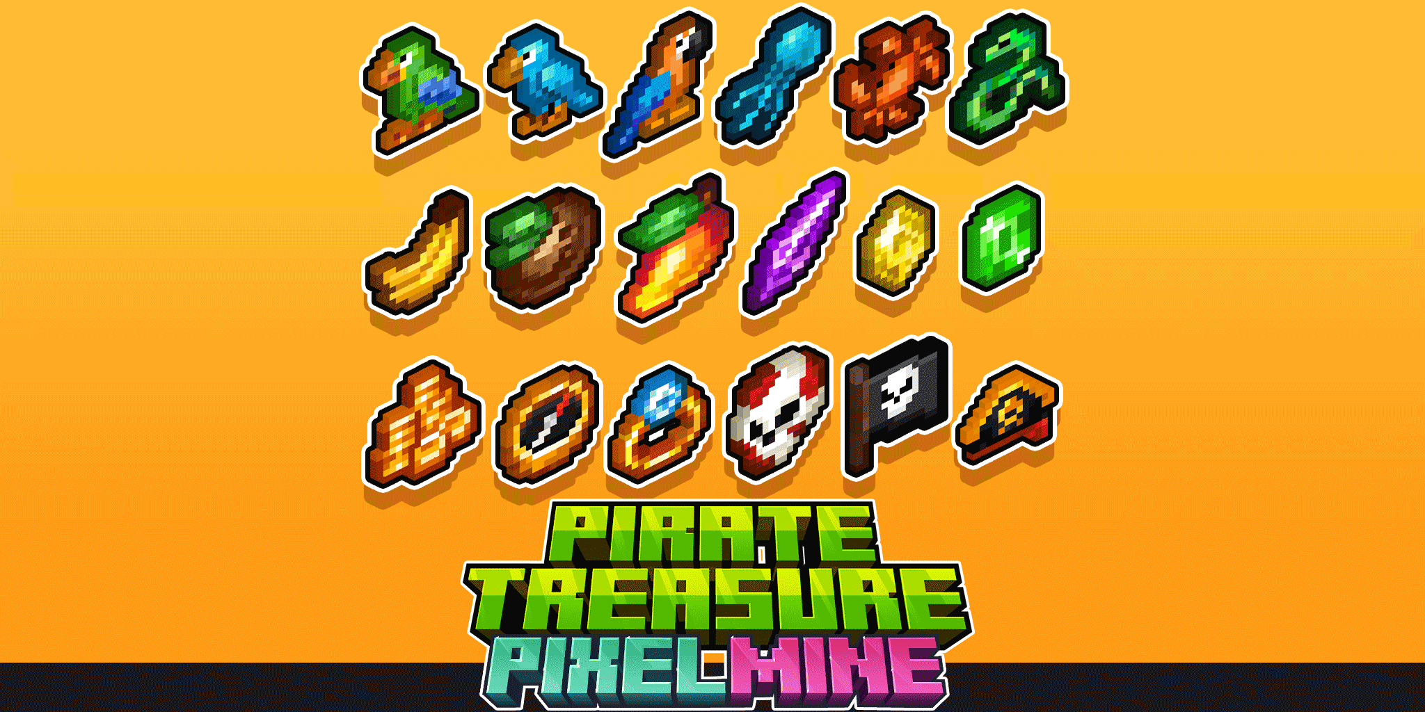 PixelMine | Pirate Treasure Graphics - MCModels