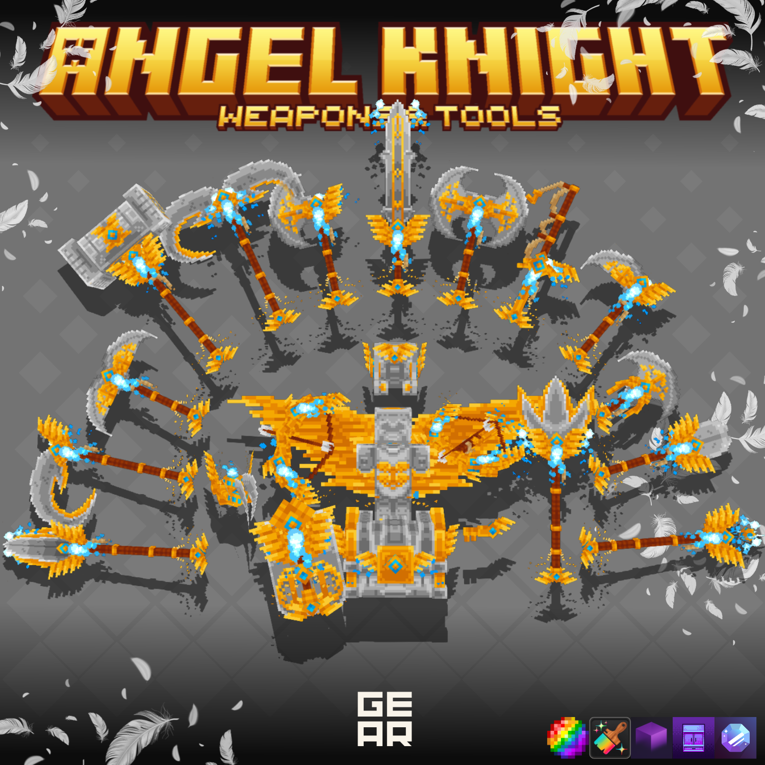 Angel Knight Weapons & Tools & Cosmetics 32x Vol.3 - MCModels