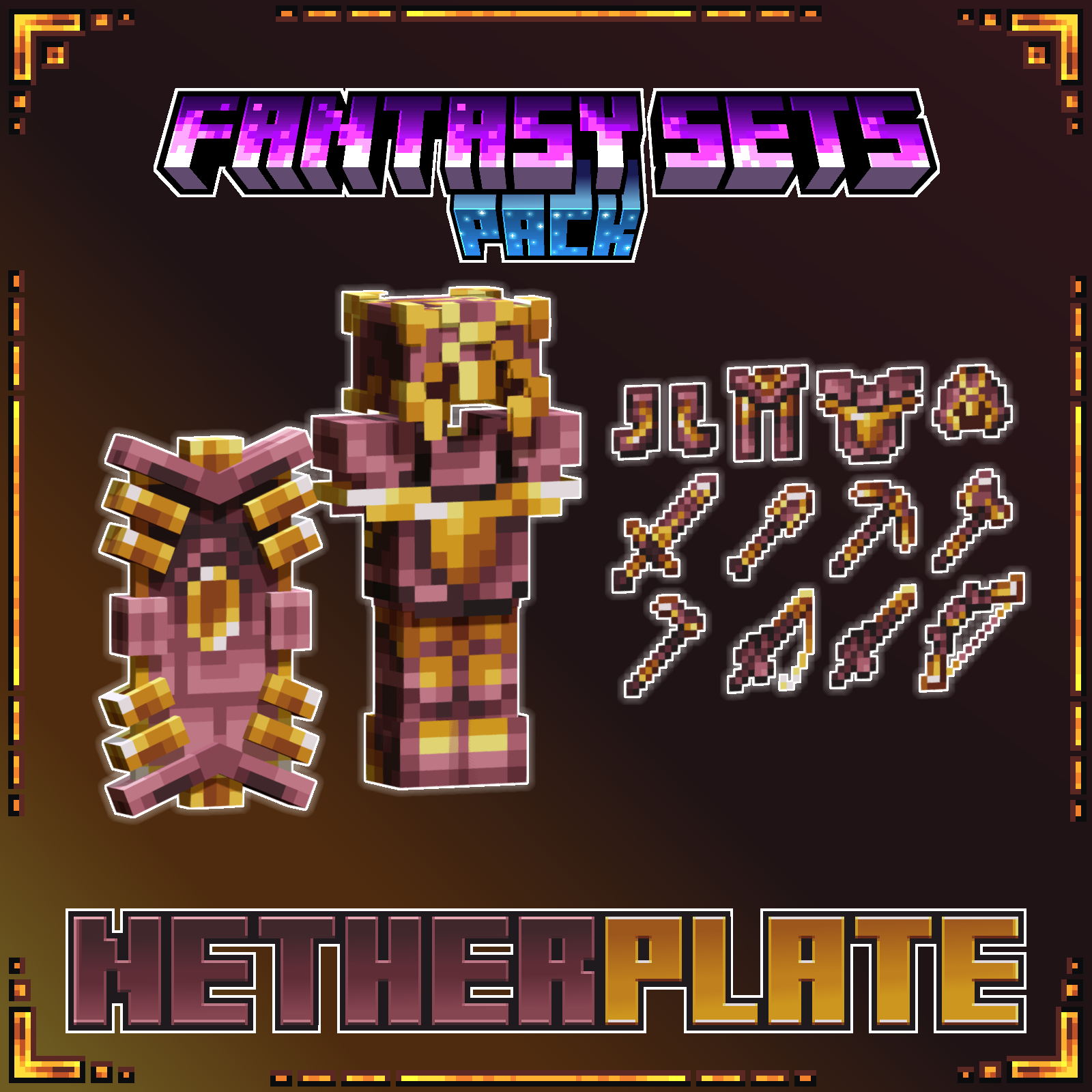 Fantasy Sets | NetherPlate Set Pack - MCModels