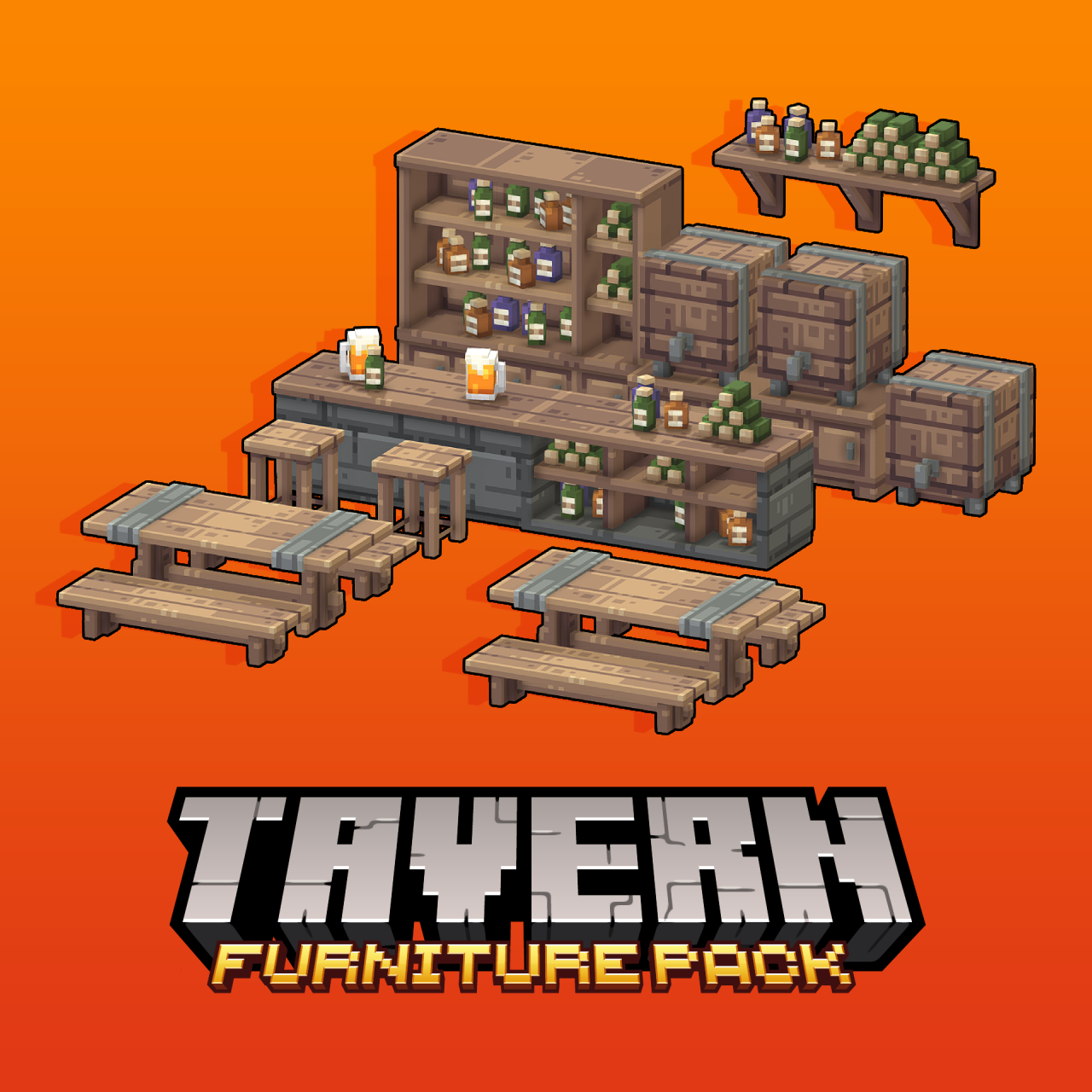 Medieval Tavern Furniture - MCModels