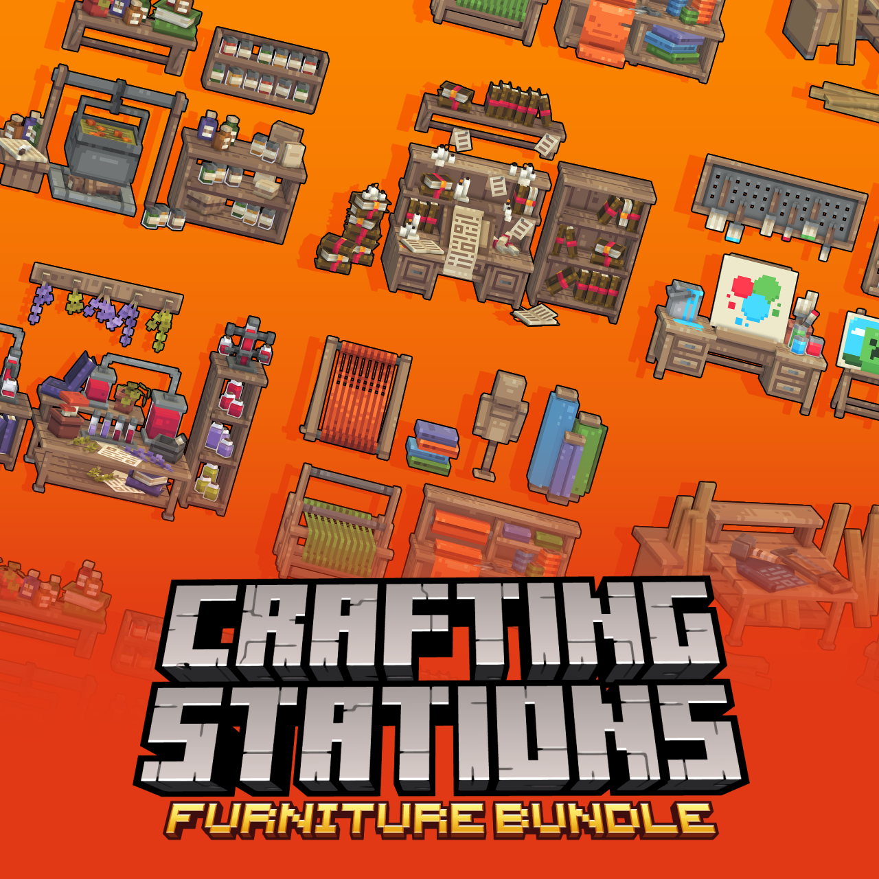 Crafting Station Furniture Bundle - MCModels