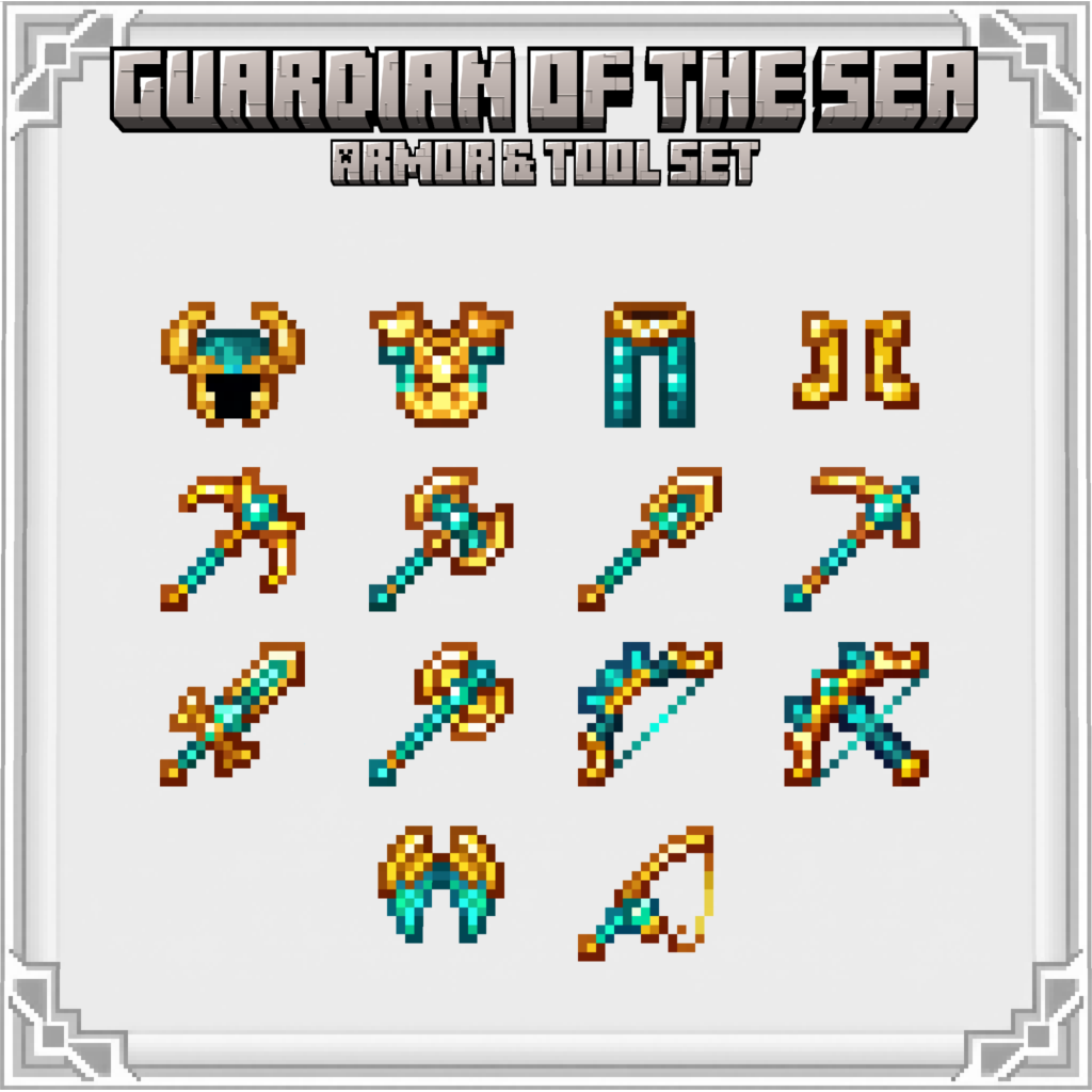 Guardian of the Sea - Armor & Tool Set (Archived) - MCModels