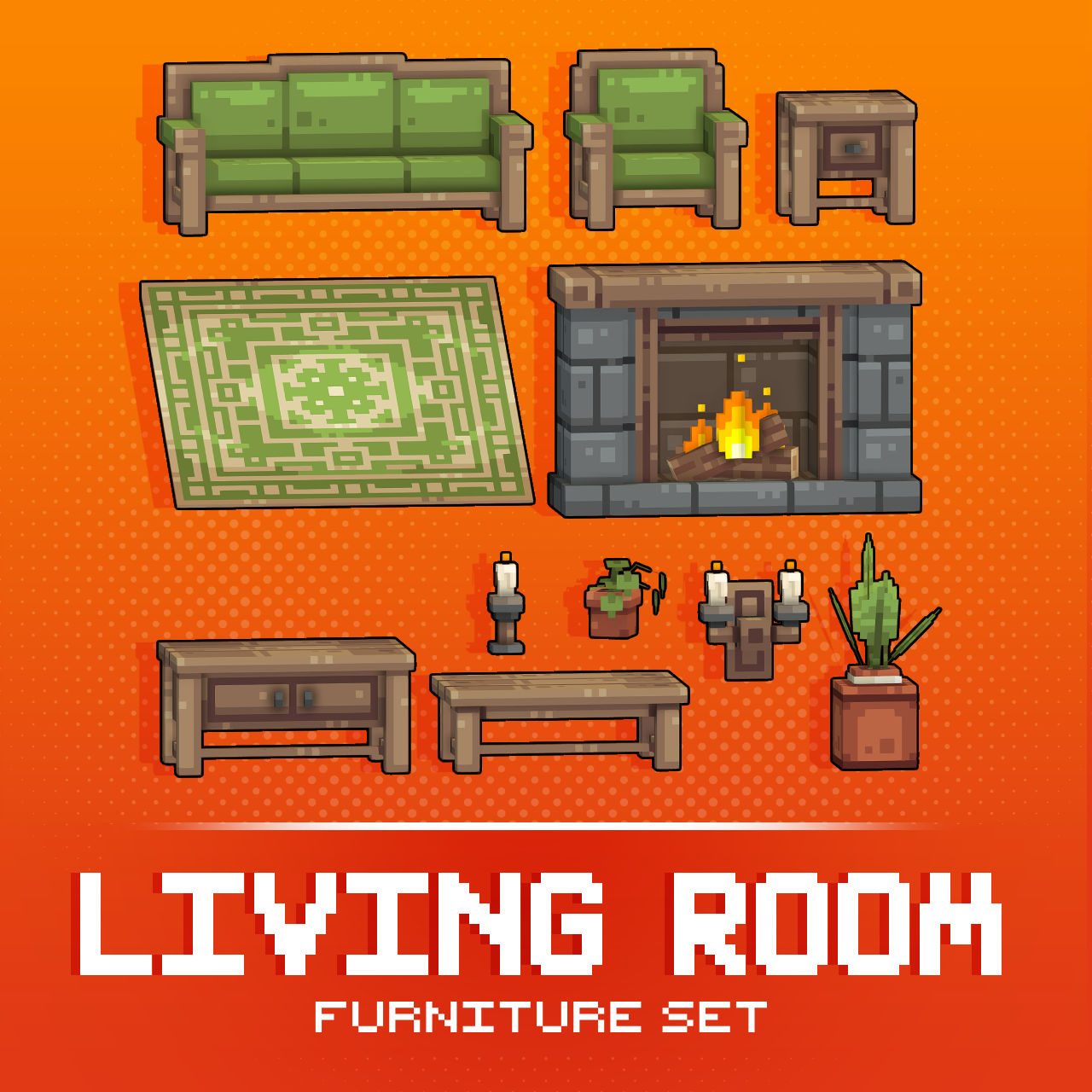 Medieval Living Room Furniture - MCModels