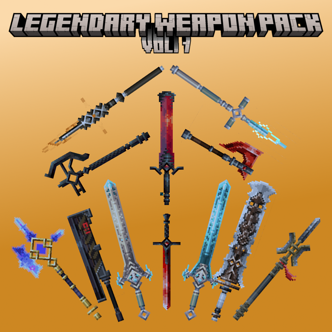 Legendary Weapon Pack Vol. 1 (Archived) - MCModels