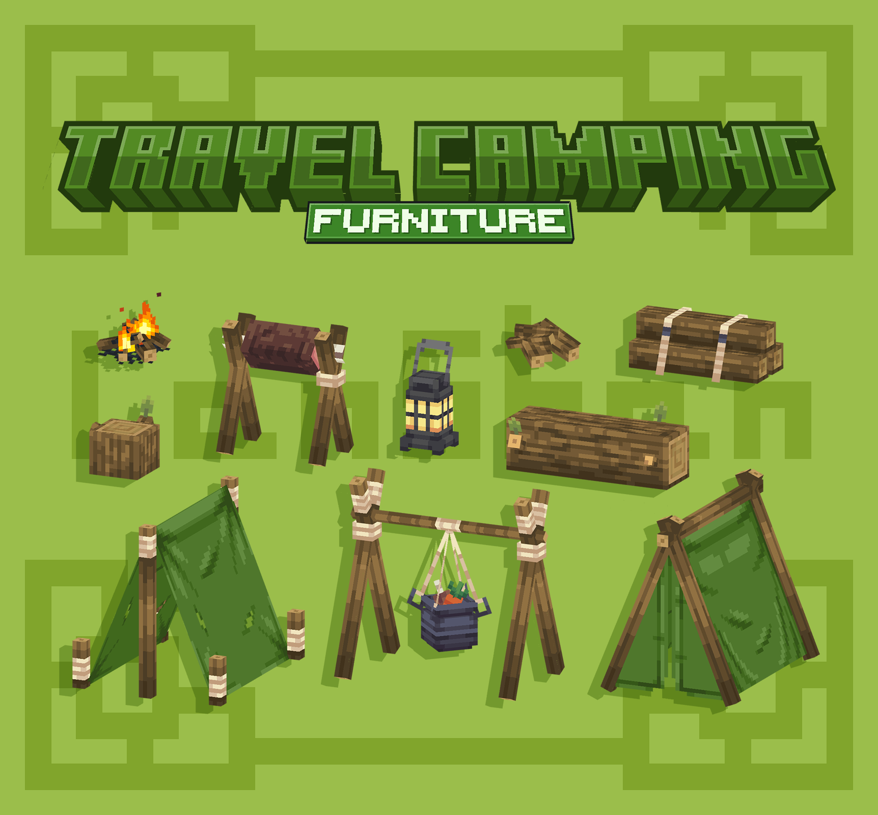 Travel Camping Furniture【Dyeable】 - MCModels