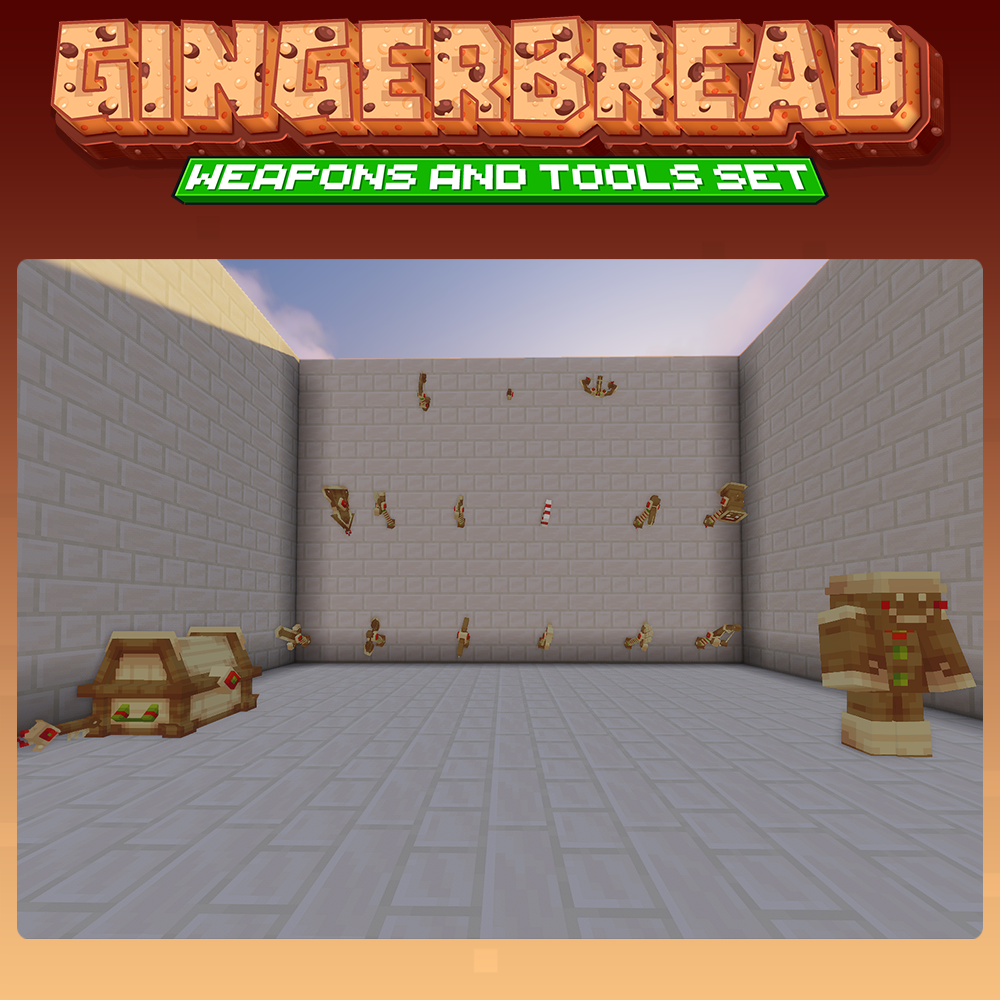 GingerBread Weapons and Tools Set - MCModels