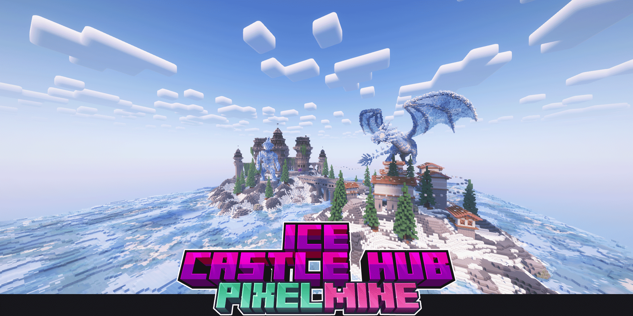 PixelMine | Ice Castle Hub @400x400 - MCModels