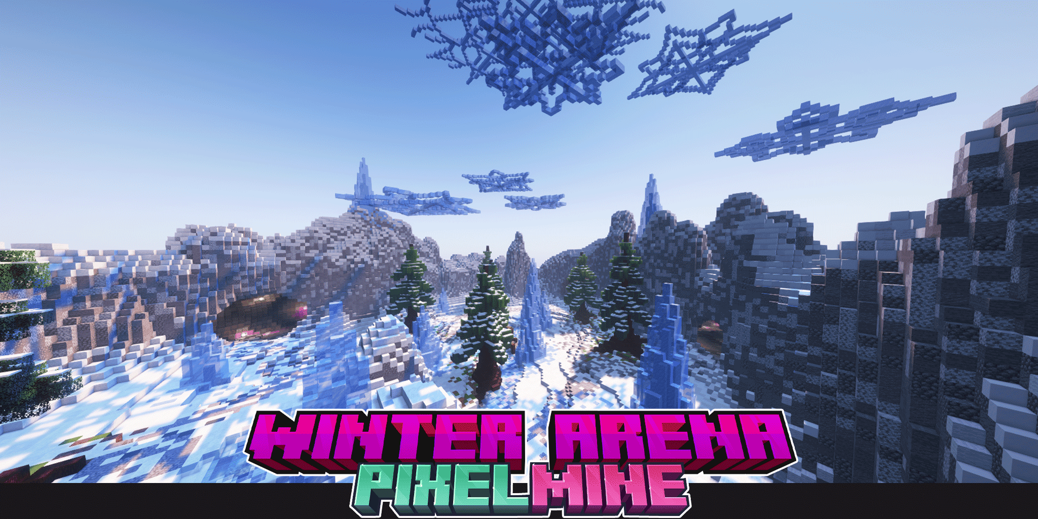PixelMine | Winter PVP Arena @200x150 - MCModels