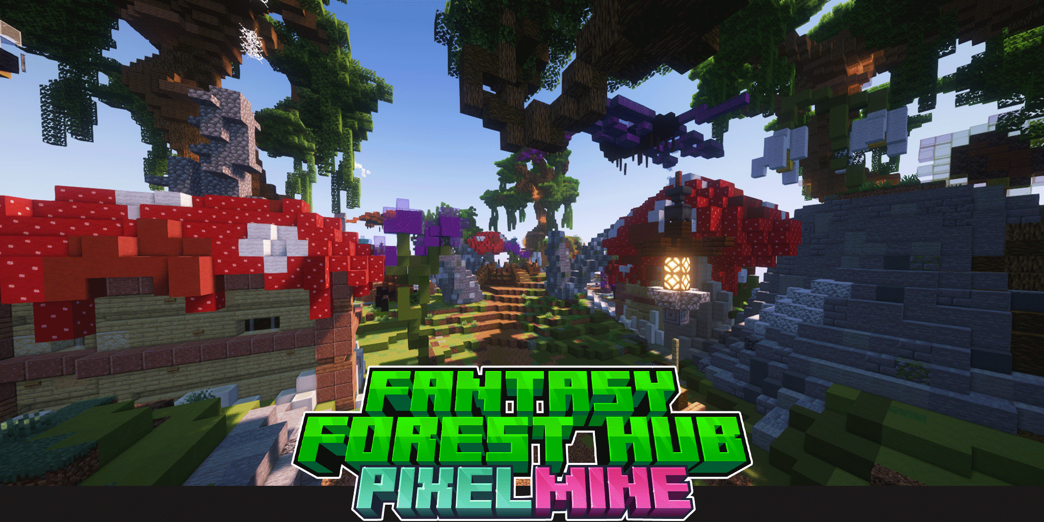 PixelMine | Fantasy Forest Hub @200x200 - MCModels