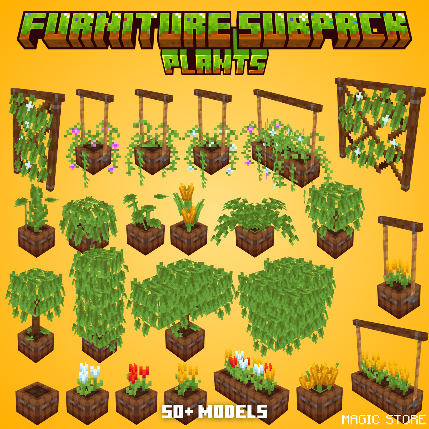 Furniture Subpack - Plants V2 - MCModels