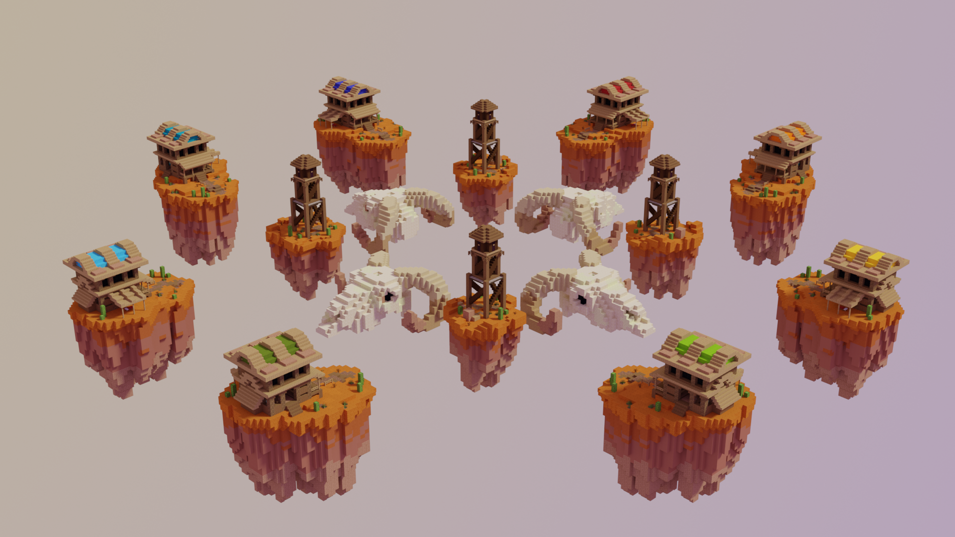 PixelMine | Bedwars Maps 8 - MCModels