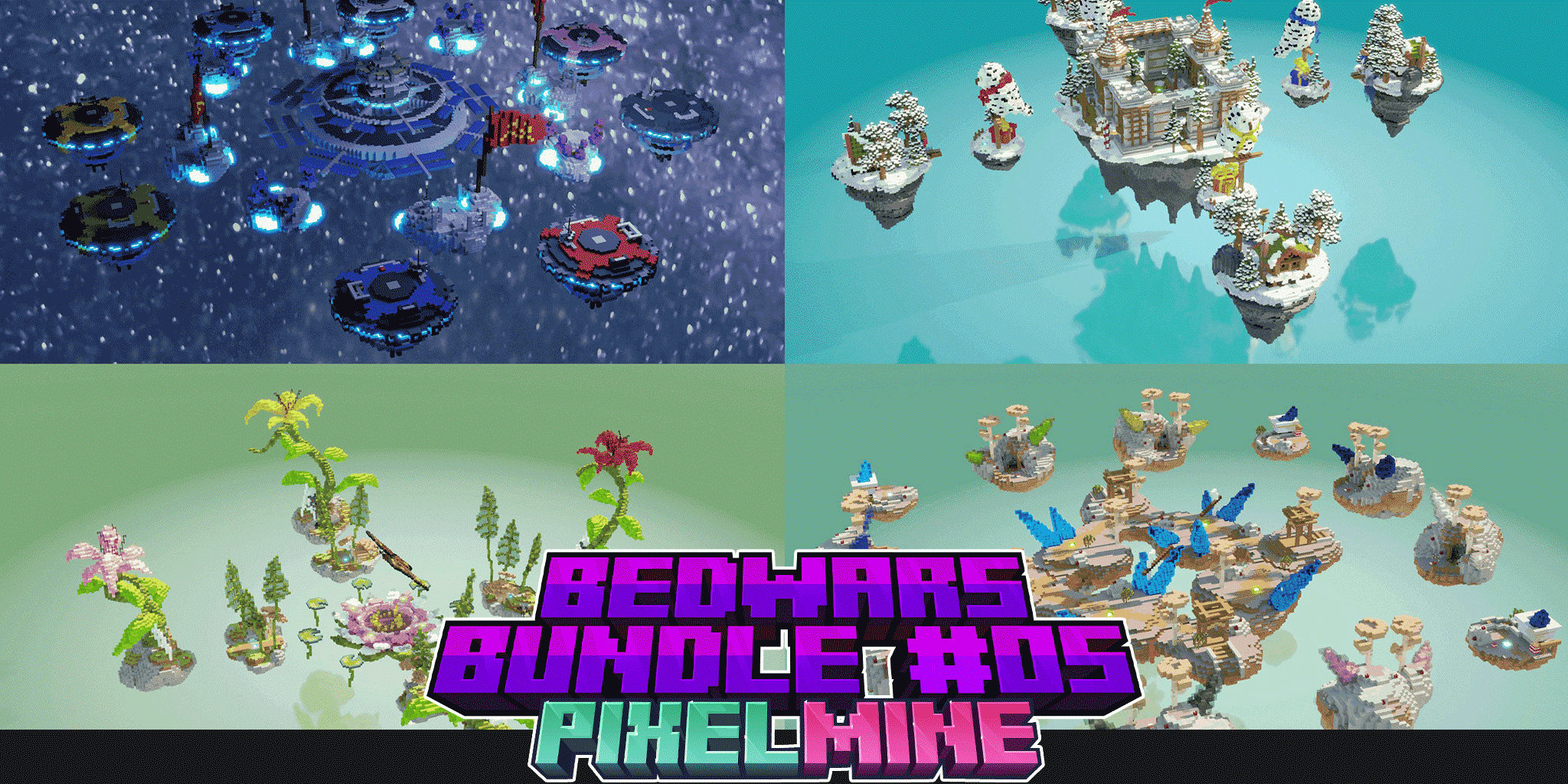 PixelMine | Bedwars Maps 5 - MCModels
