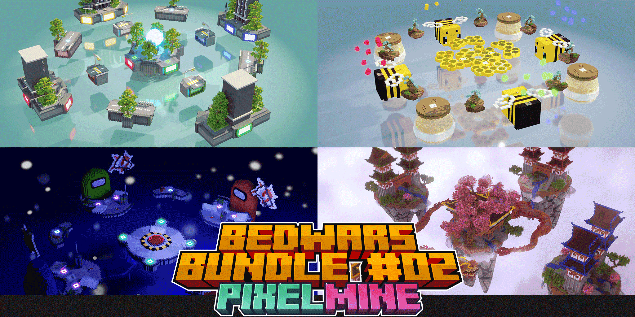 PixelMine | Bedwars Maps 2 - MCModels