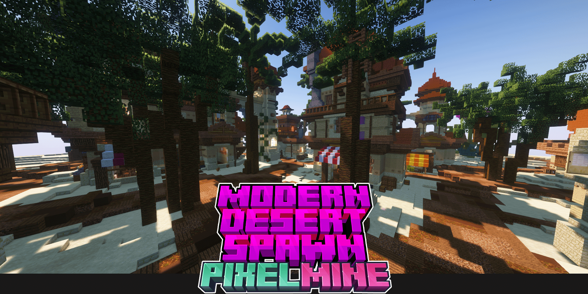 PixelMine | Modern Desert Spawn @100x100 - MCModels