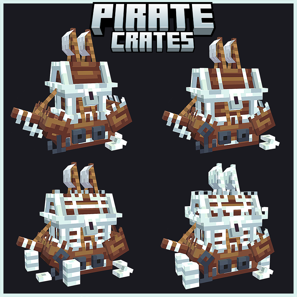 Pirate Crates Pack (Archived) - MCModels