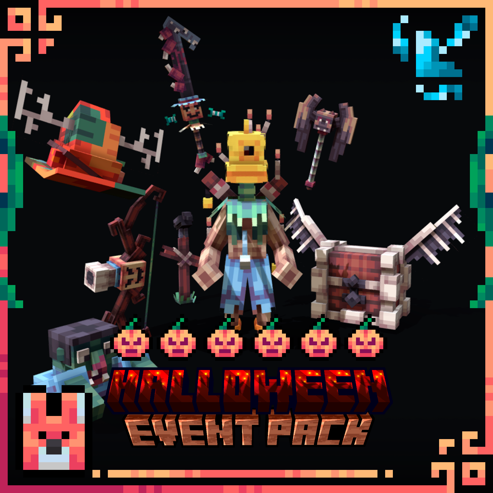 Halloween Event Bundle | Cosmetics, Furniture, Mobs, Tools, Weapons (Archived) - MCModels