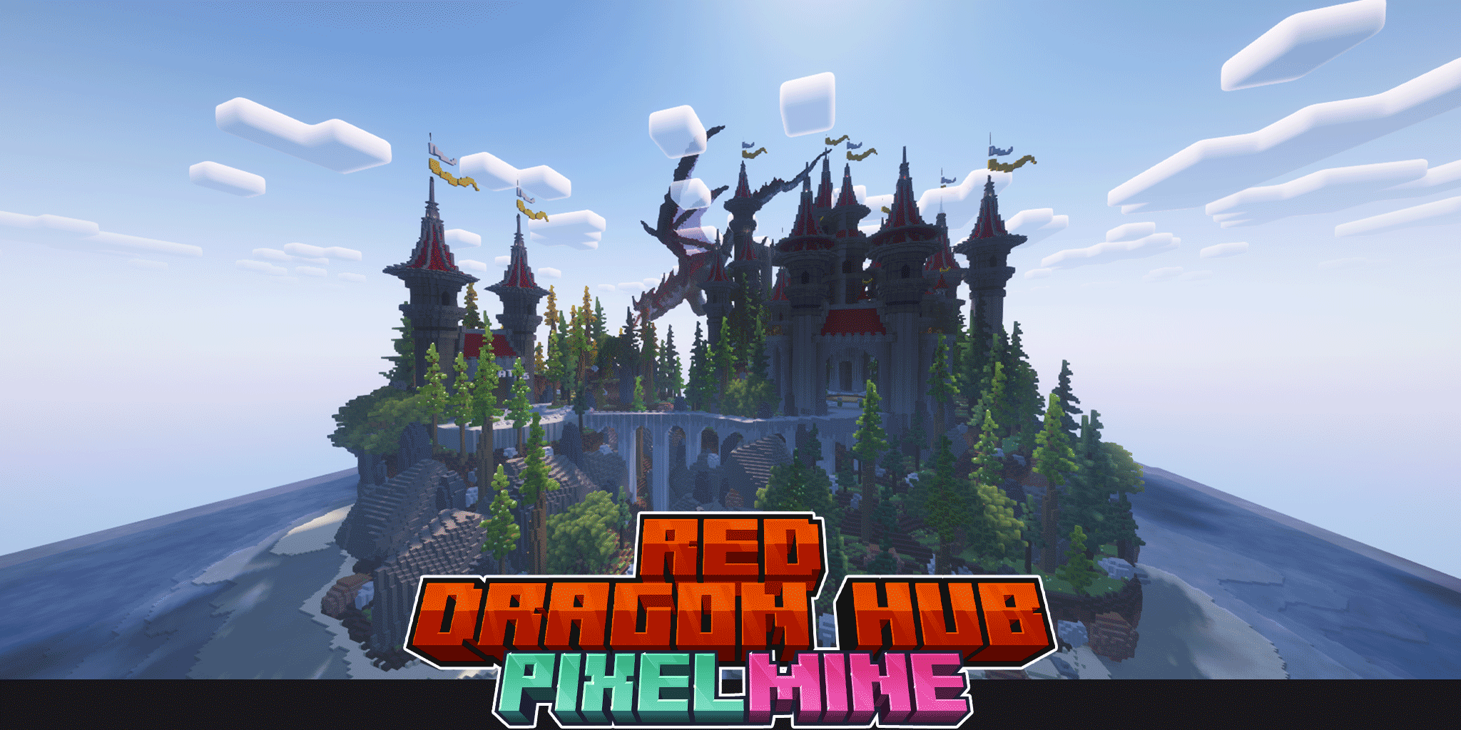 PixelMine | Red Dragon Hub @500x500 - MCModels