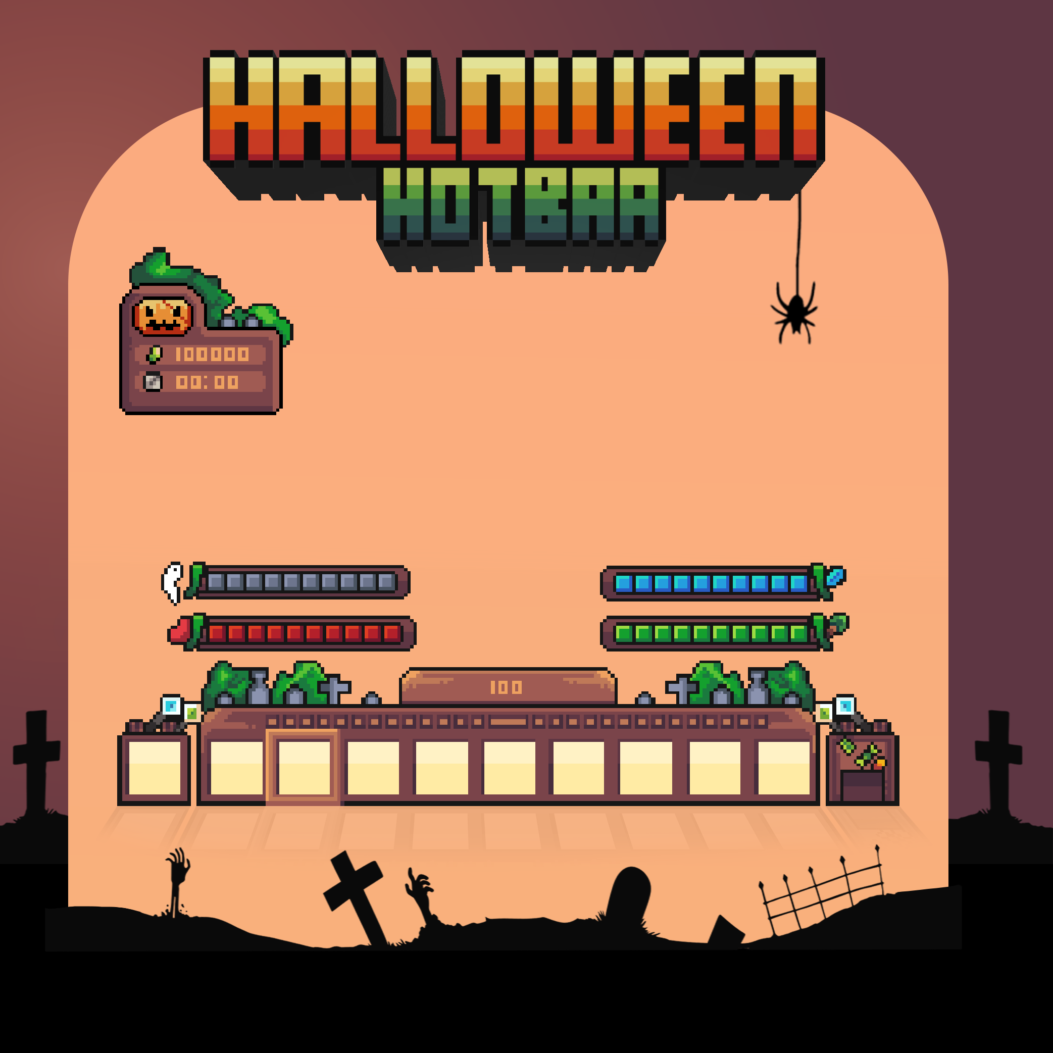 Happy Halloween Hotbar (Archived) - MCModels