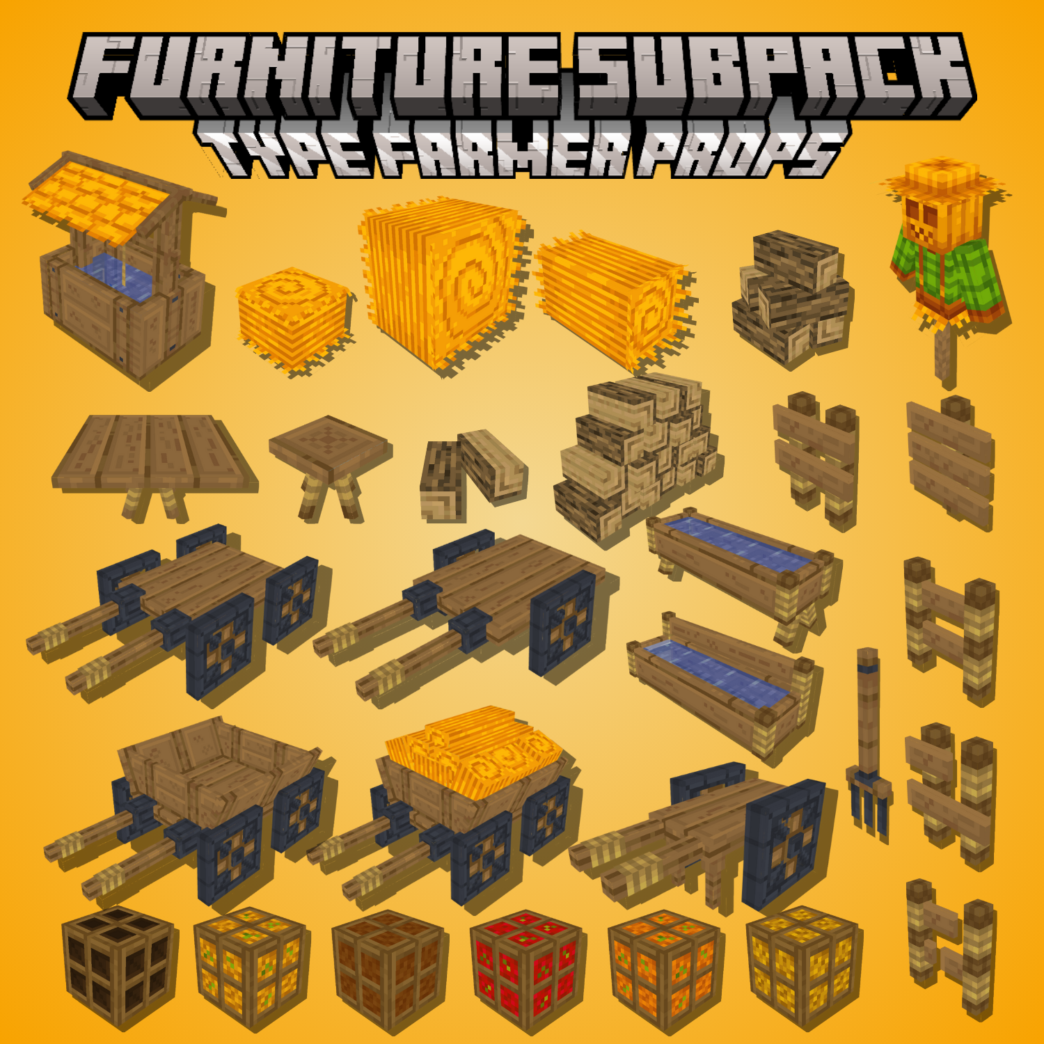 Furnitures Subpack - Farmer - MCModels