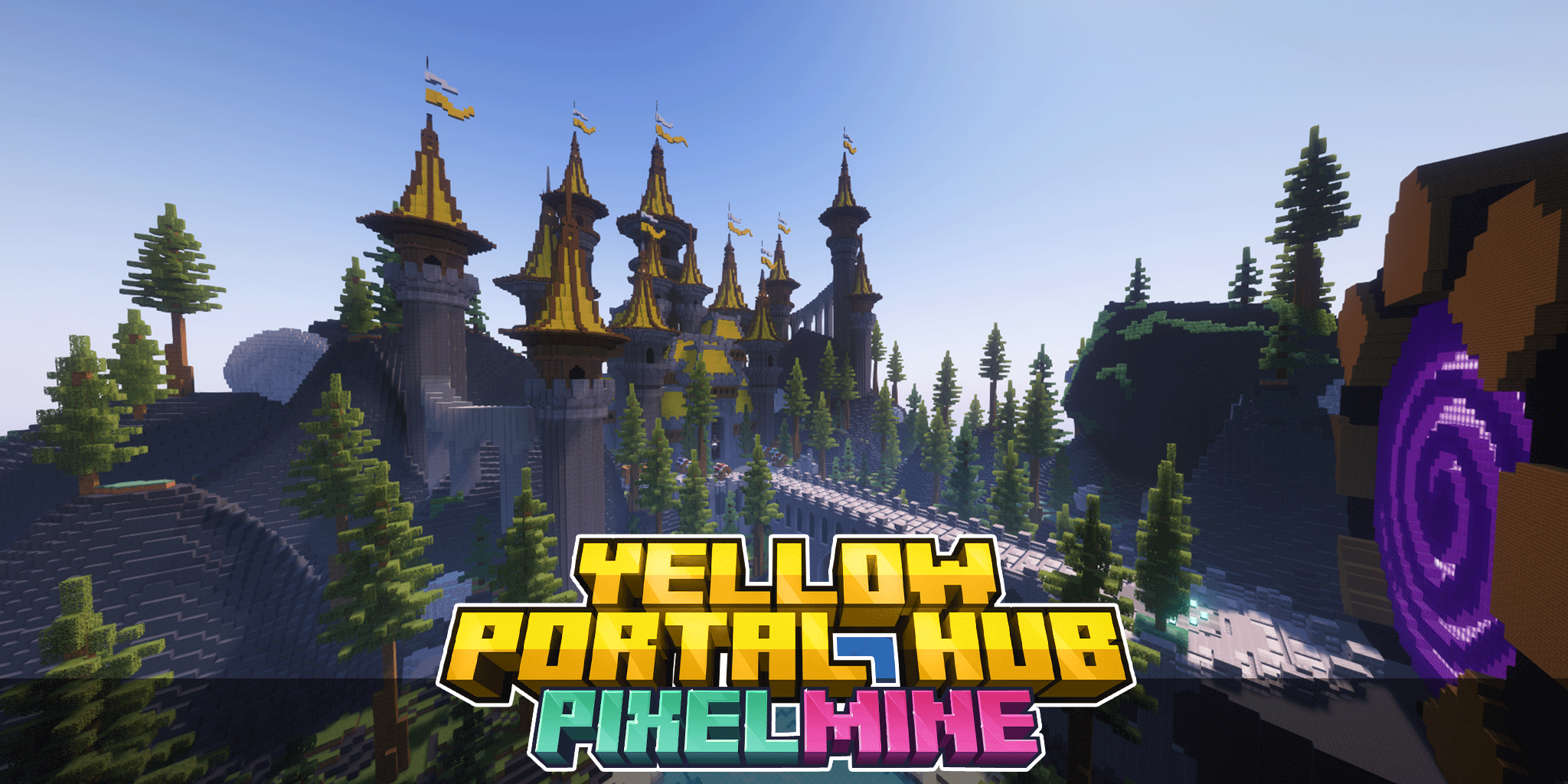PixelMine | Yellow Portal Hub @400x400 - MCModels