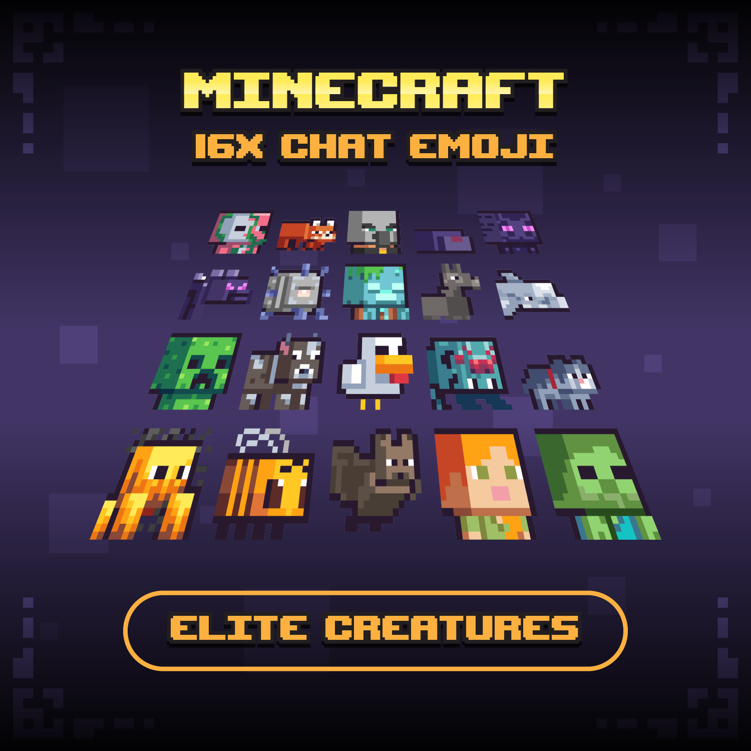 32x 16x Minecraft Discord And Streamer Minecraft Emojis Volume 3 Mcmodels