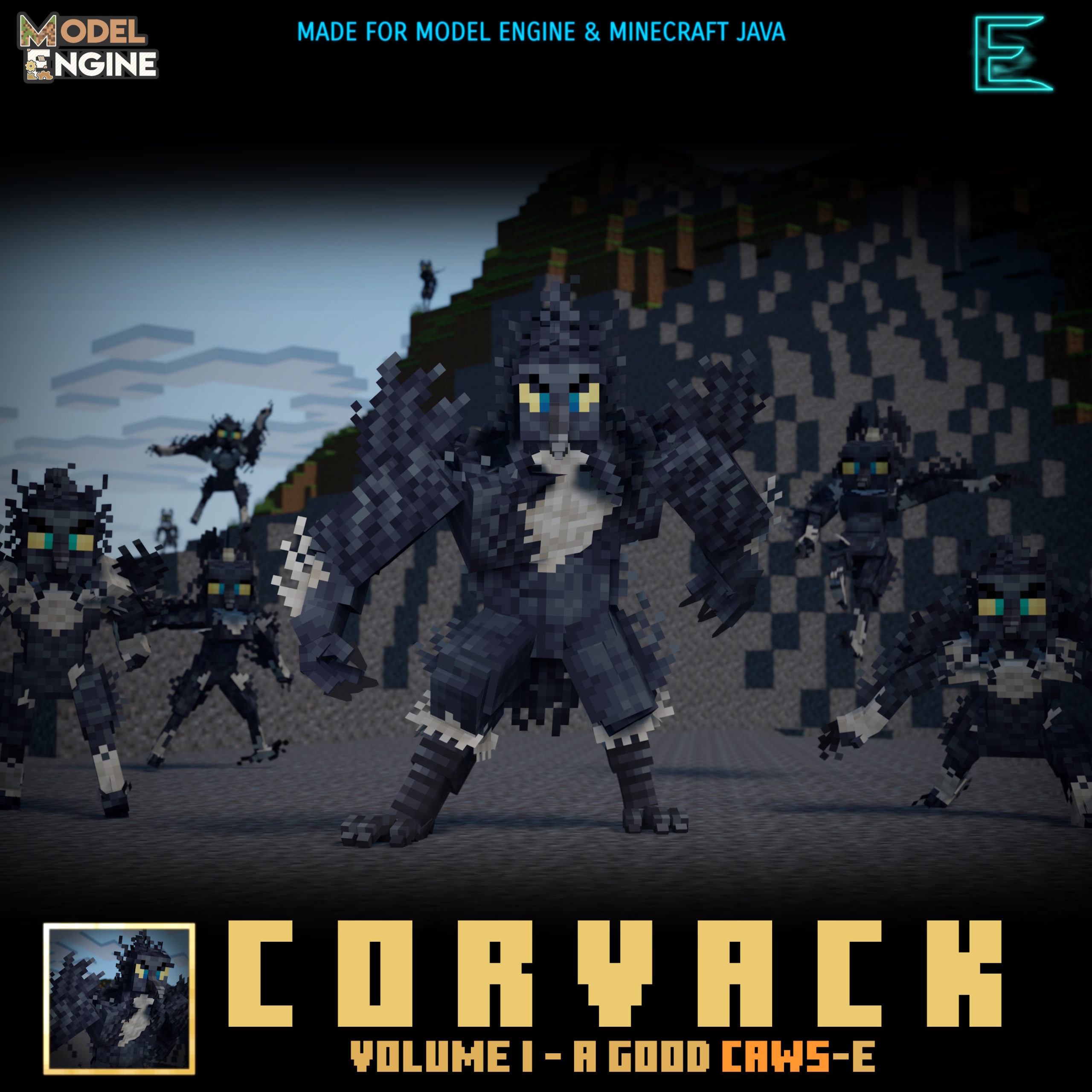 Corvack V1 | Corvid Mobpack - MCModels