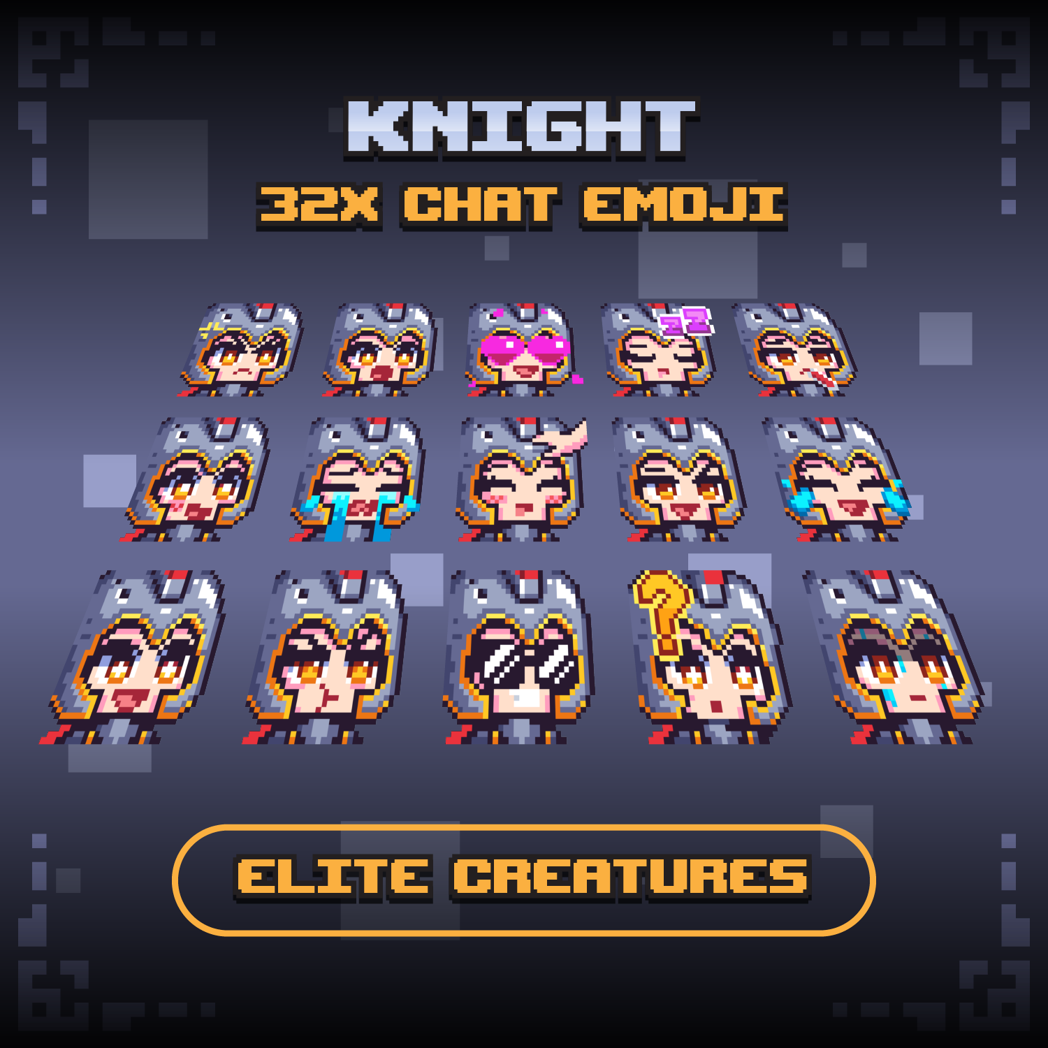 32x, 16x, Minecraft, Discord & Streamer Knight Emojis - MCModels
