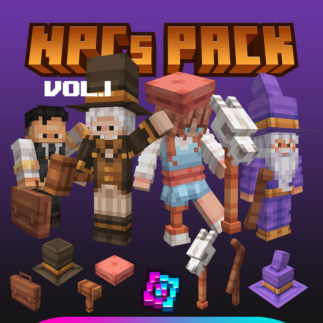Npcs Pack Vol.1 (Cosmetics Included) - MCModels