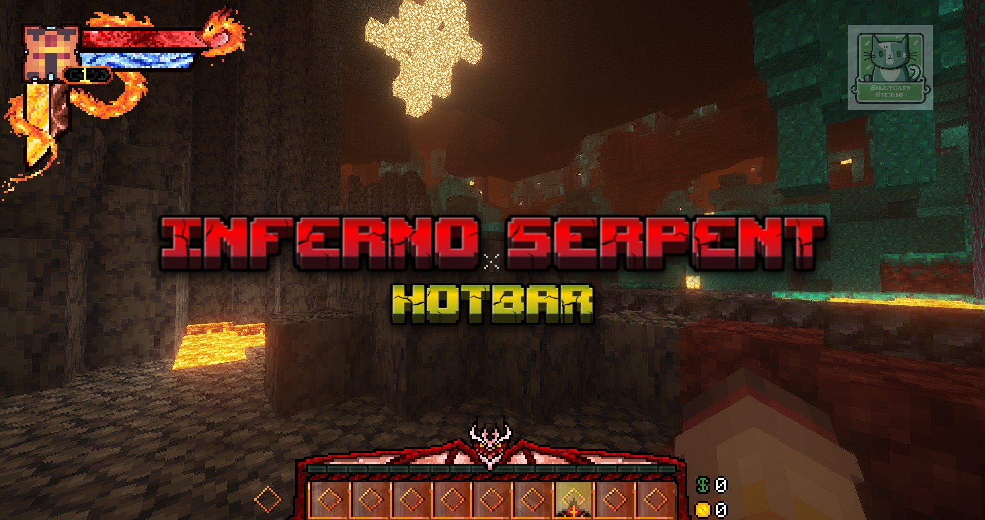 Inferno Serpent | Custom HUD & Hotbar (Archived) - MCModels