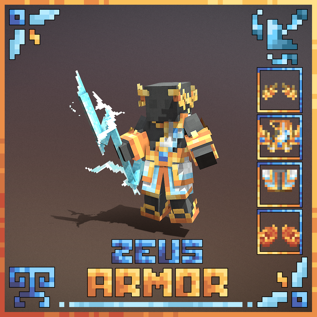 Ares Minecraft Ares Set | X4 Abilities | Armor Set (Greek Series)