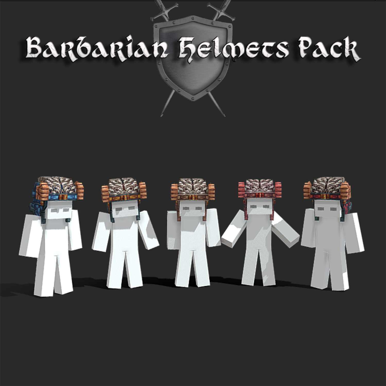 Barbarian Helmets Pack - MCModels