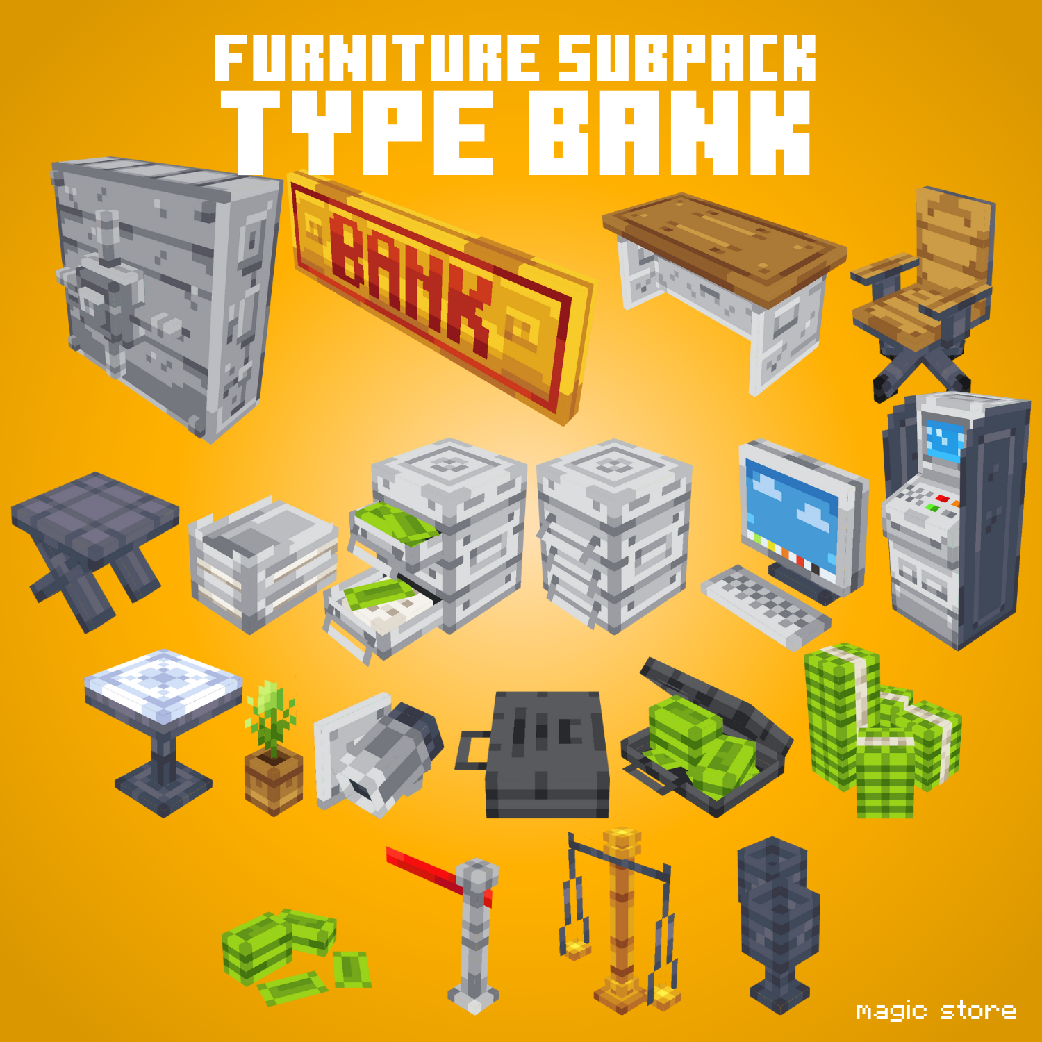Furniture Subpack - Bank - MCModels