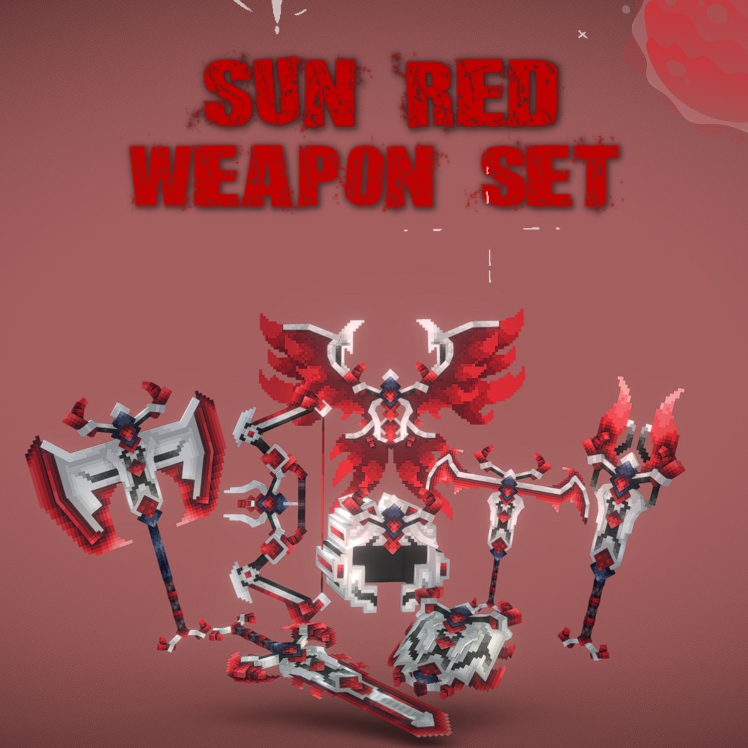 Sun Red Weapon Pack - MCModels